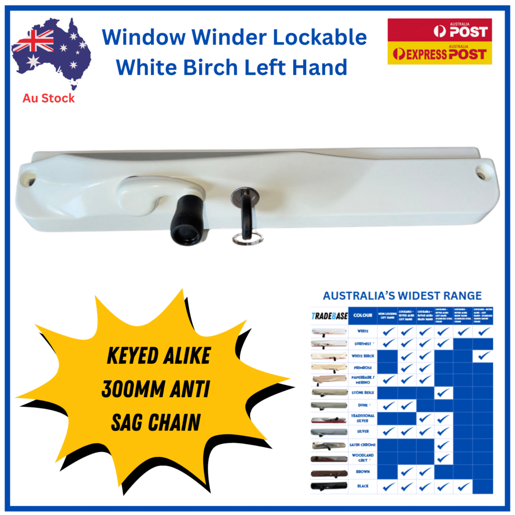 Window Winders | Left & Right Hand Choices - TradeBase Australia